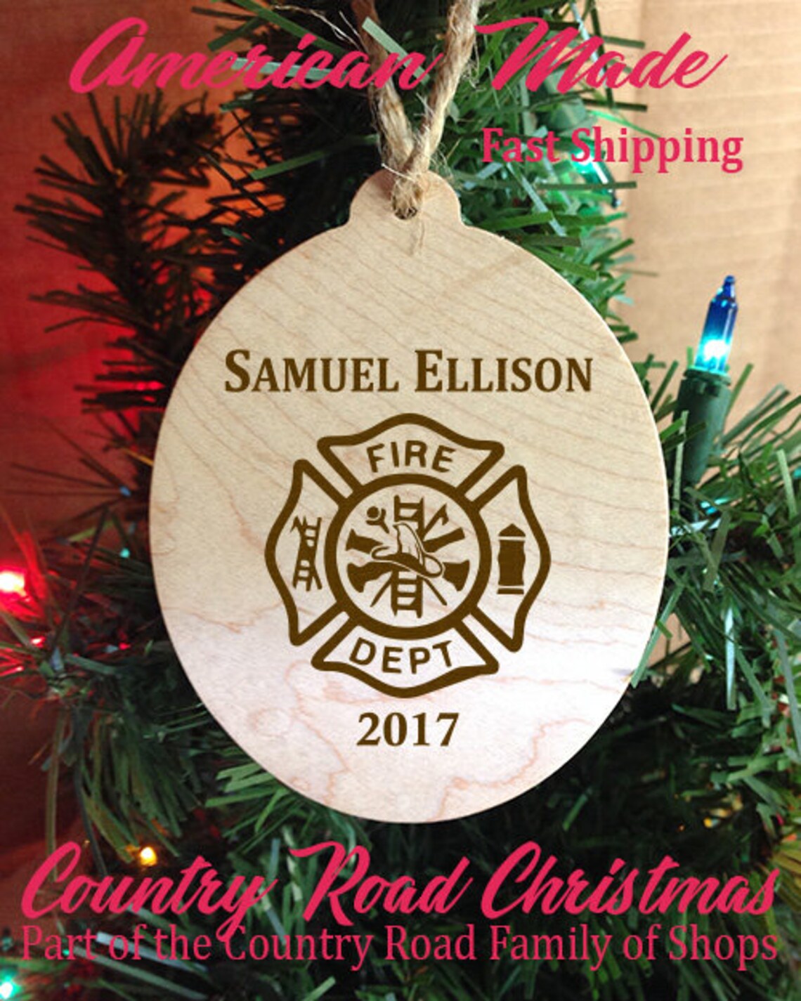 Personalized Firefighter Crest Fireman fire Department With - Etsy
