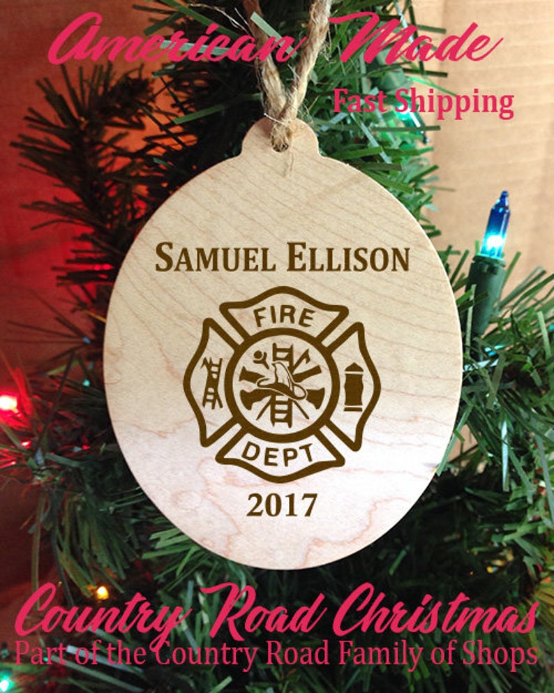 Personalized Firefighter Crest Fireman fire Department With - Etsy