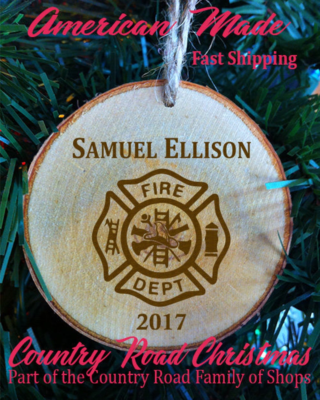 Personalized Firefighter Crest - Fireman -fire Department With Name and ...
