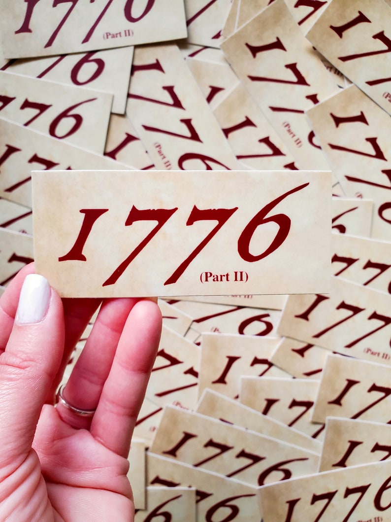 1776 (part II) Sticker - Etsy