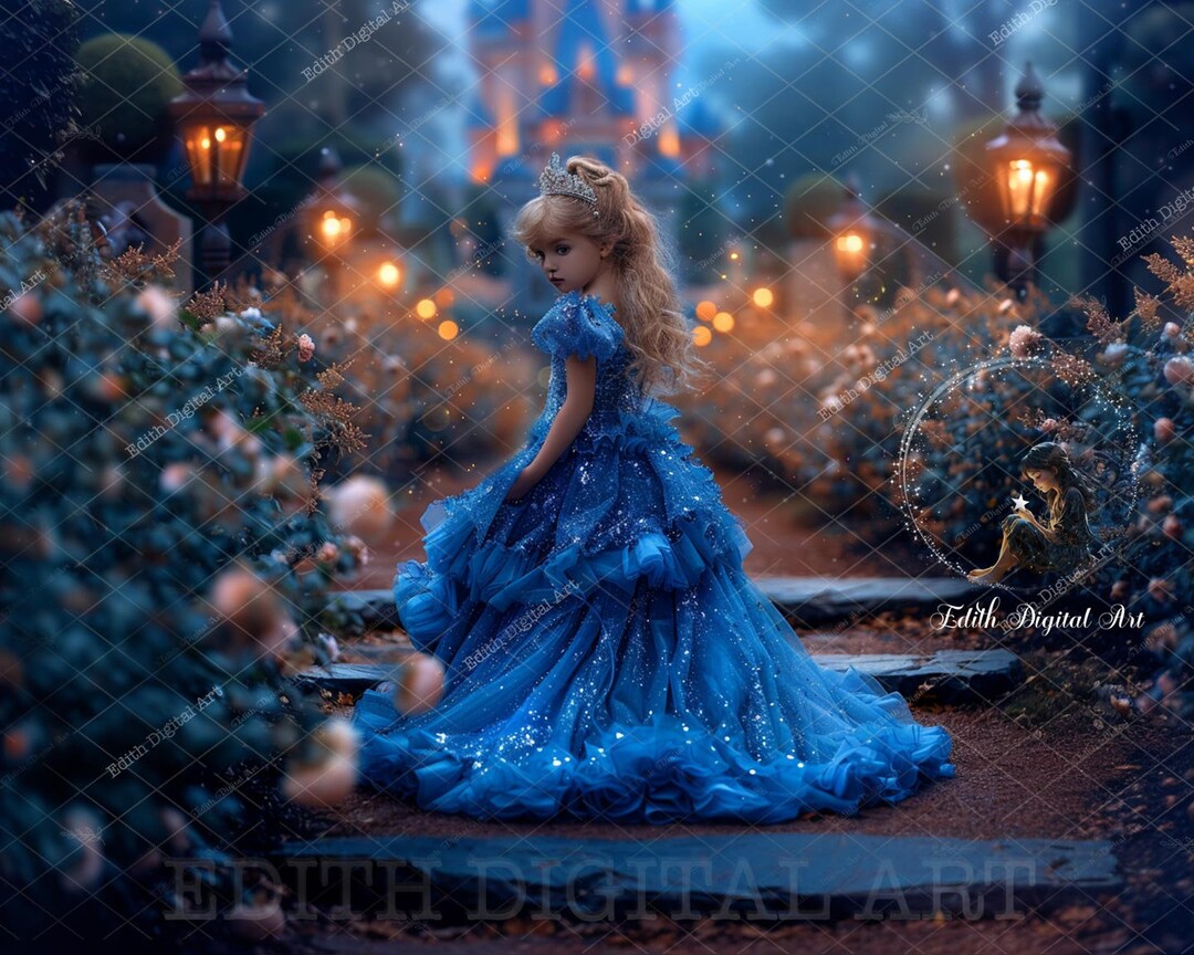 Princess Digital Backdrop Photography, Fantasy Background Composite ...