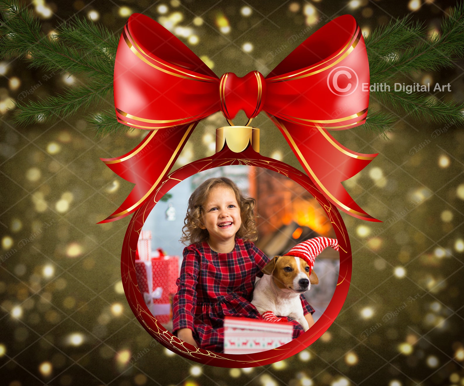 Christmas Digital Backdrop Background Holiday Christmas Frame - Etsy