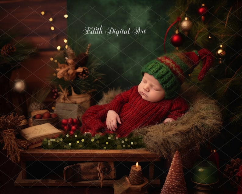 Newborn Digital Backdrop Photography, Christmas Bundle Background Photo ...