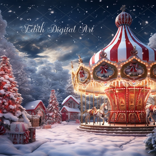 Christmas Carousel - Etsy