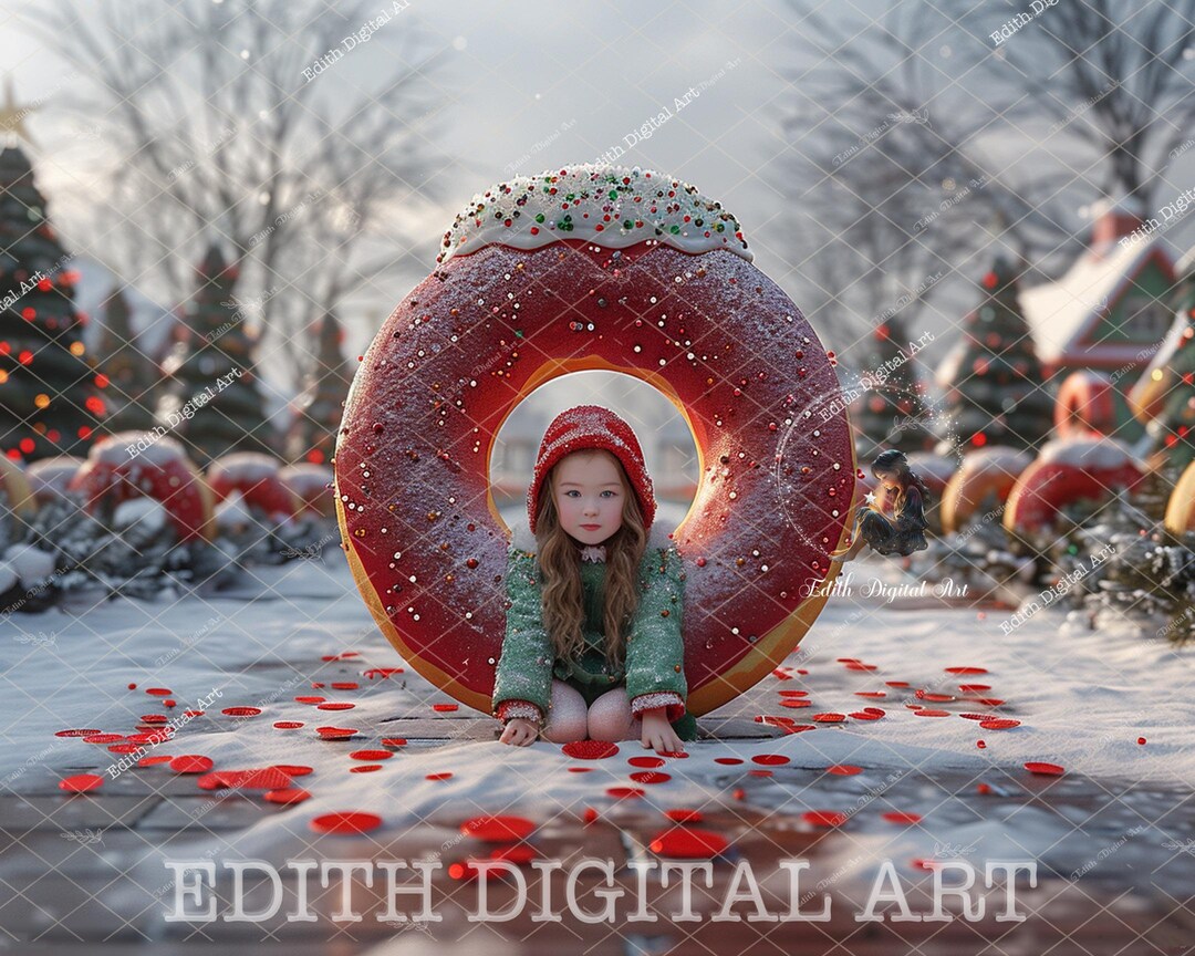 Fun Christmas Digital Backdrop Photography Portrait for Kids, Family ...