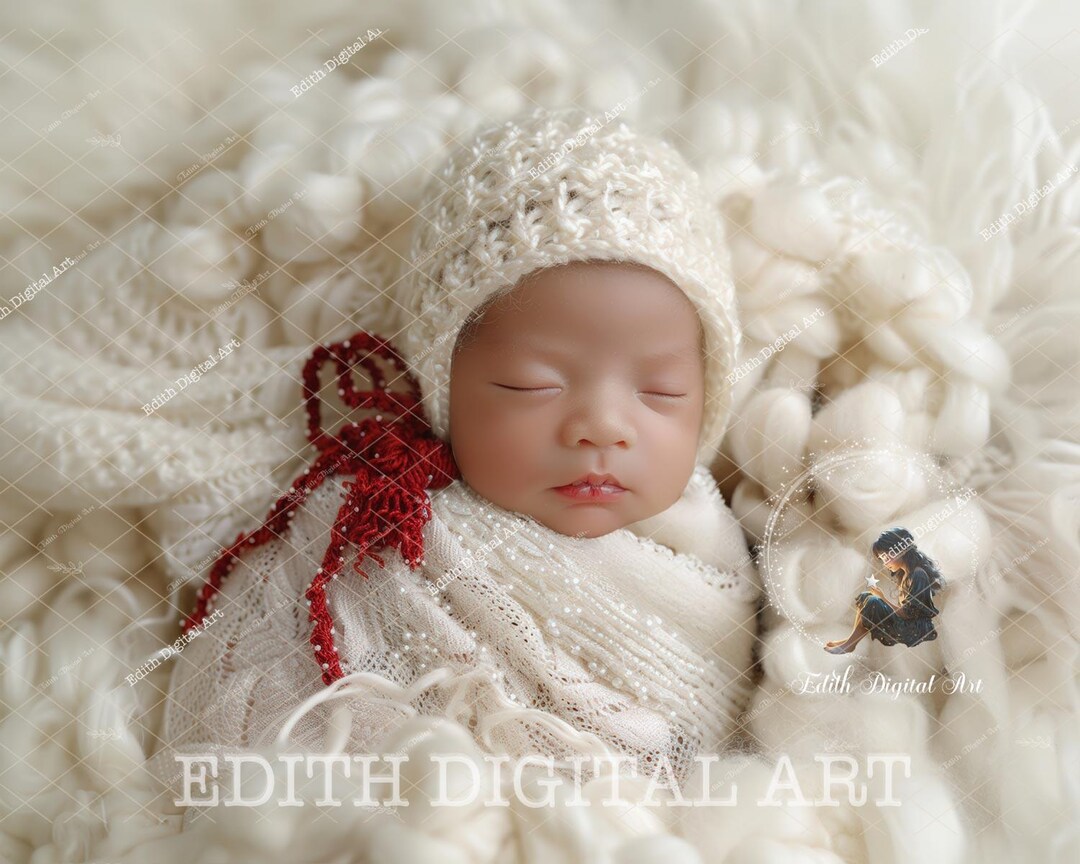 Newborn Digital Backdrop Face Insert, Baby Poppet Faceswap, Add Face ...