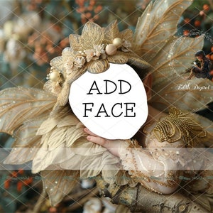 Newborn Digital Backdrop Photography, Face Insert Baby Background Girl ...