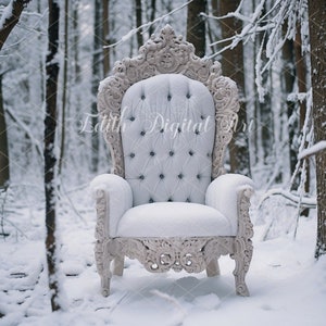 Winter Digital Backdropchristmas Digital Background, Enchanted Forest ...