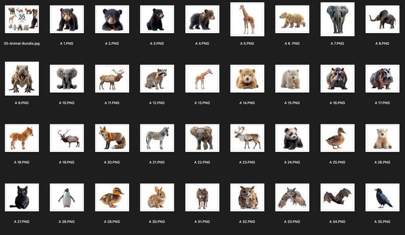 35 Photorealistic Animals Overlays, Transparent Pngs, Deer, Duck ...