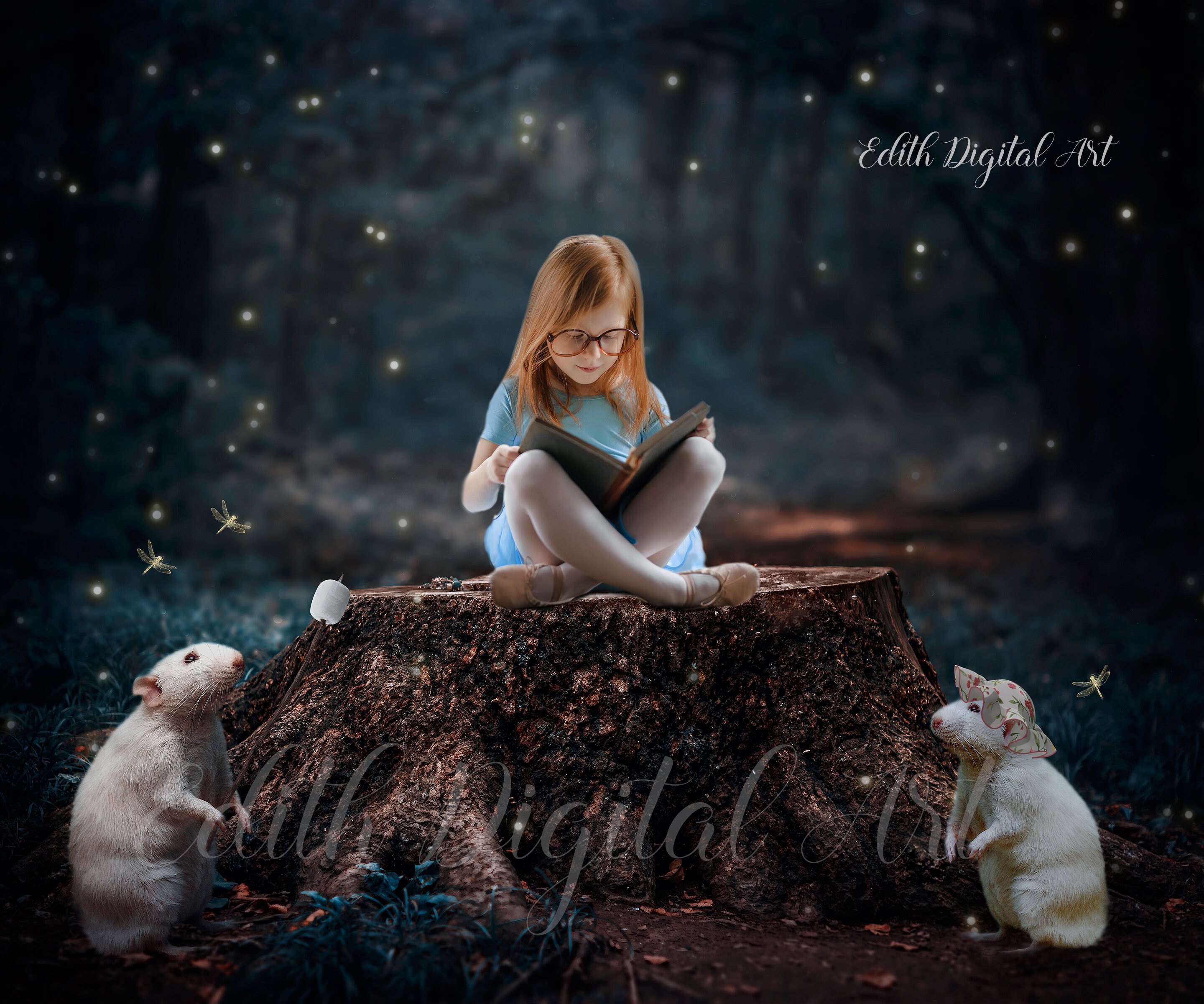 Enchanted Fairy Tale Digital Background Magic Forest - Etsy Canada