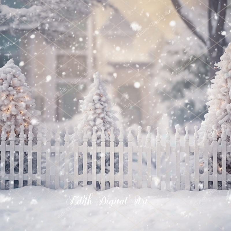 Winter Digital Backdrop - Etsy