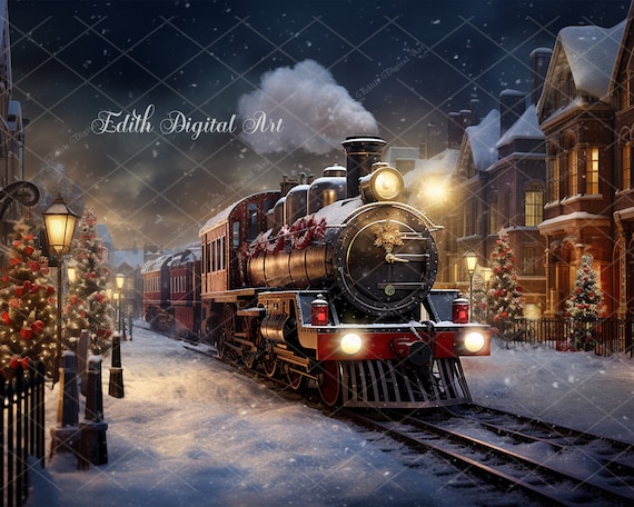 Polar Express Train Backdrop Polar Express Winter Stock Photos Free