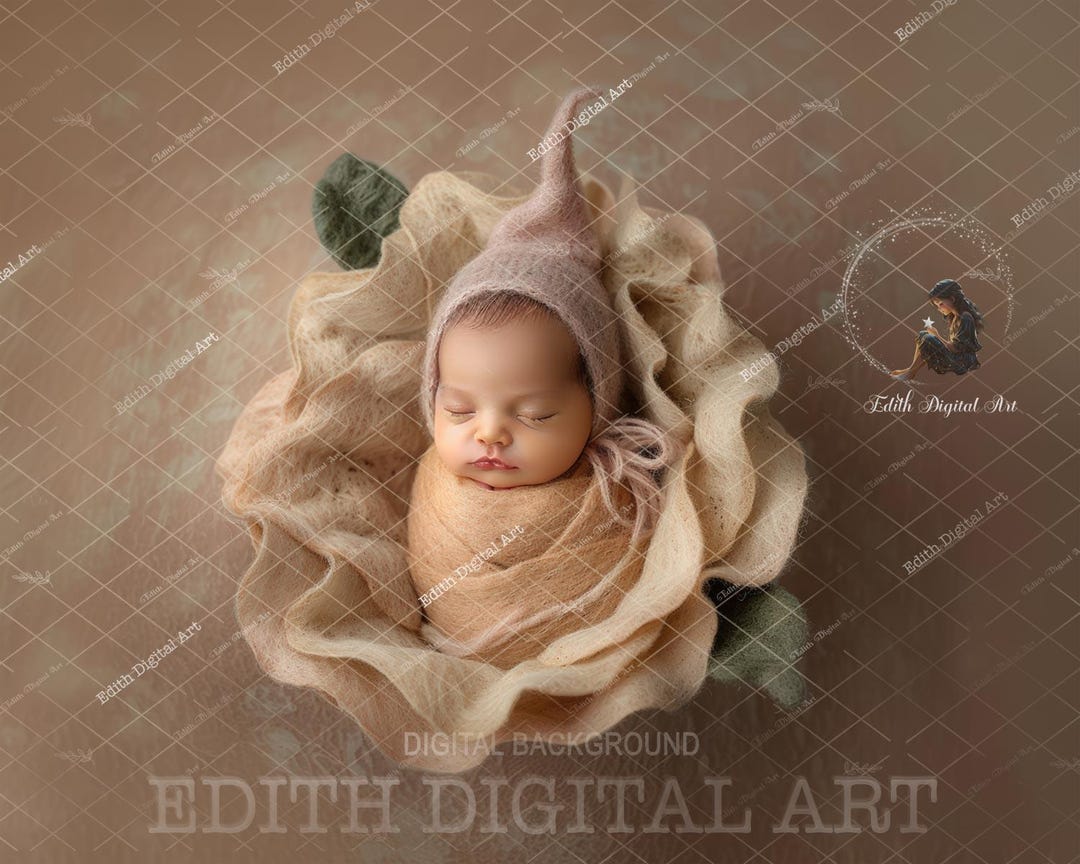 Newborn Digital Backdrop, Studio Background, Baby Girl Photo Composite ...