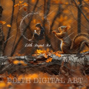 Fall Forest Digital Backdrop Photography, Autumn Woods Background ...