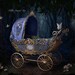 Fairytale Newborn Digital Stroller, Newborn Background, Floral Baby ...