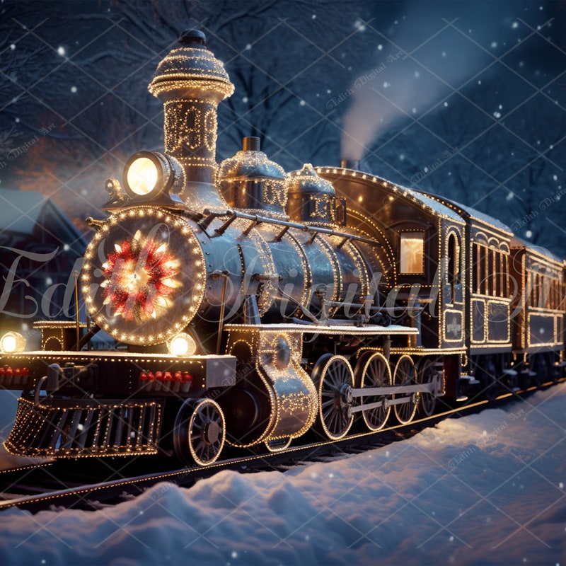 Polar Express Backdrop - Etsy