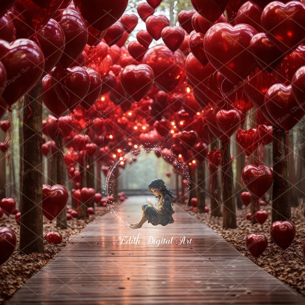 Red Heart Backdrop - Etsy