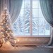 Christmas Window Digital Backdrop, Christmas Digital Background ...