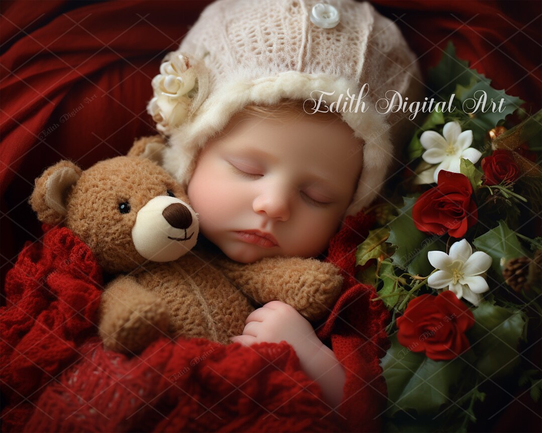 Newborn Digital Backdrop Photography, Face Insert Baby Digital ...