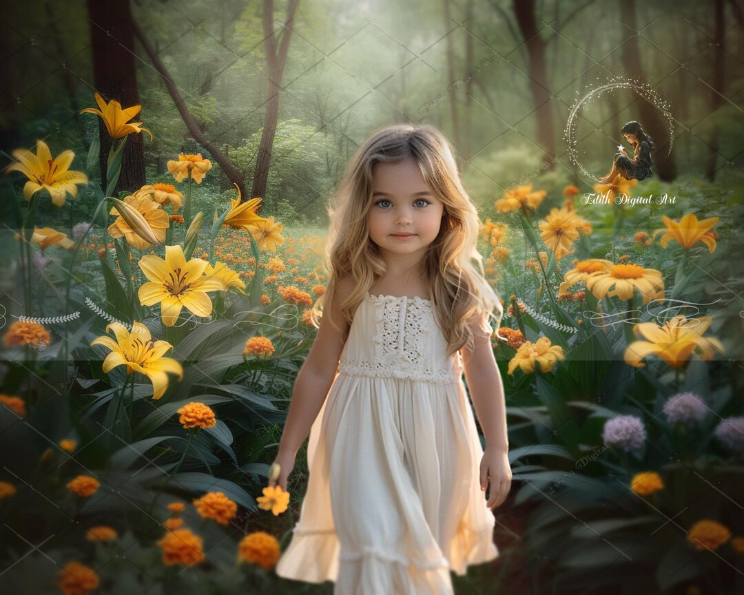 Spring Digital Photography Backdrop, Summer Forest Path Digital ...