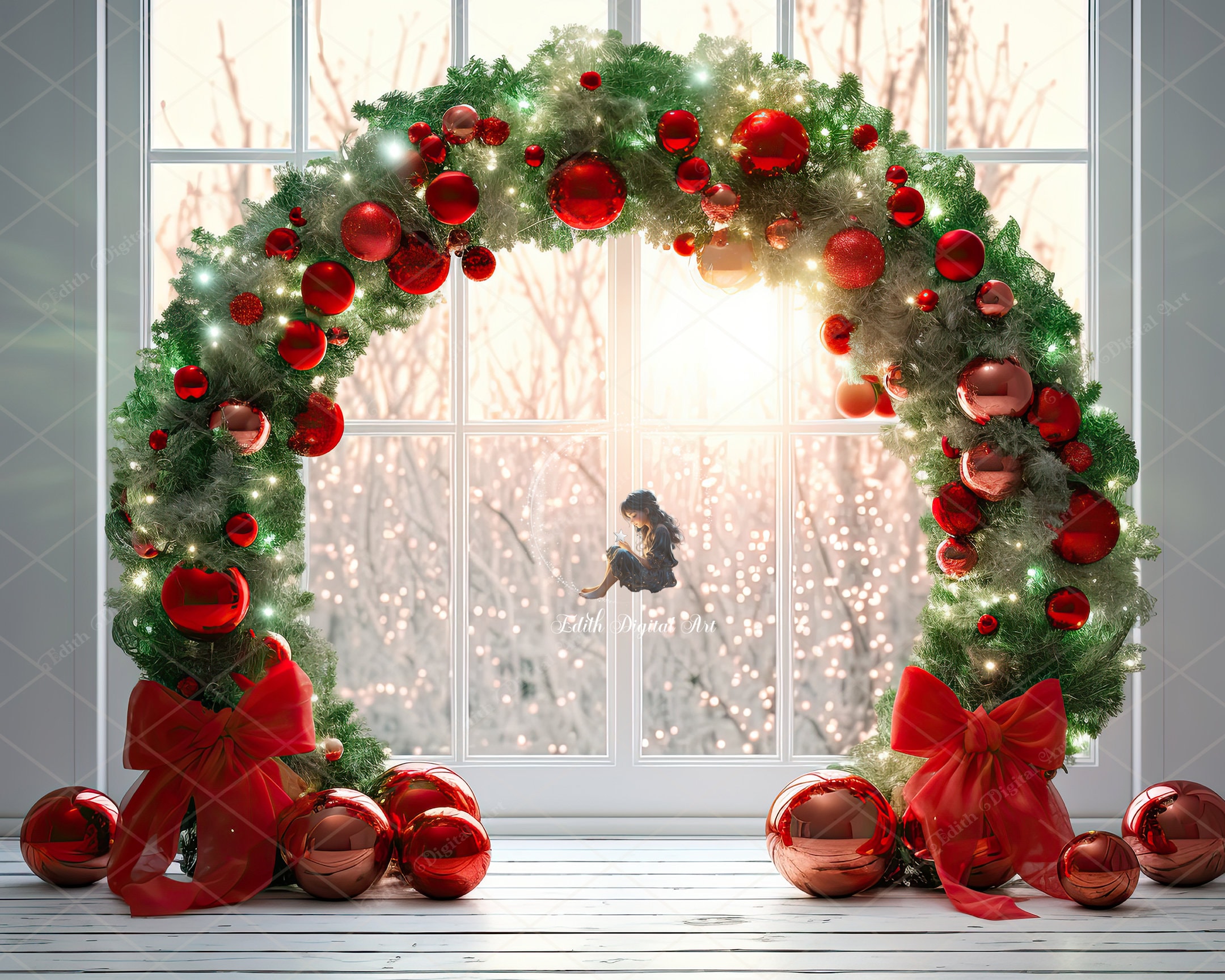 Christmas Digital Backdrop, Christmas Digital Background Photography ...