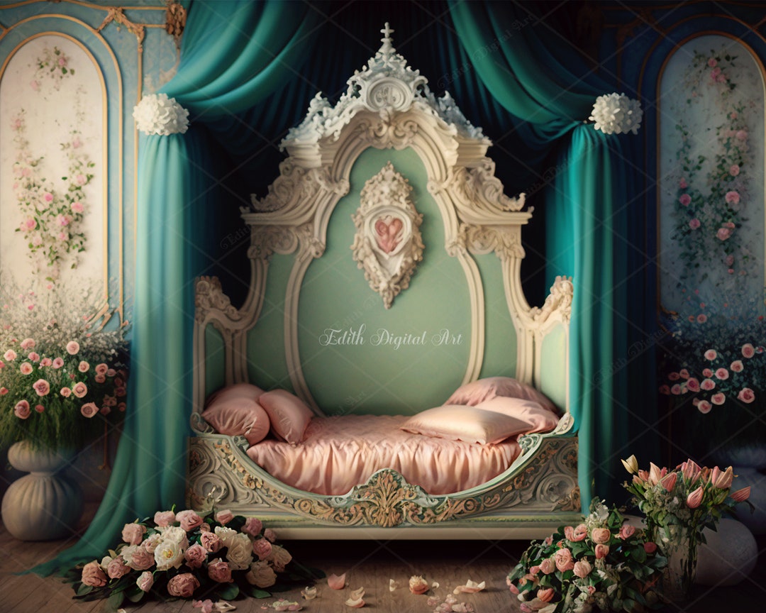 Princes Digital Background Bed, Newborn Backdrop, Beautiful Maternity ...