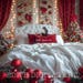 Christmas Digital Backdrop, Xmas Bed, Christmas Tree, Studio Photo ...