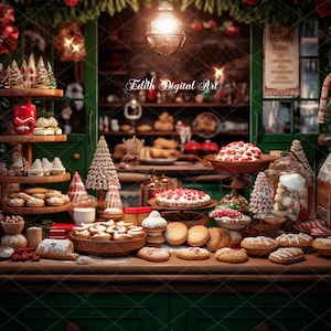 Christmas Digital Backdrop Photography, Christmas Background Composite ...