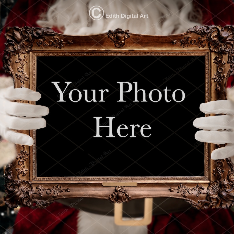 Santa Picture Frame - Etsy