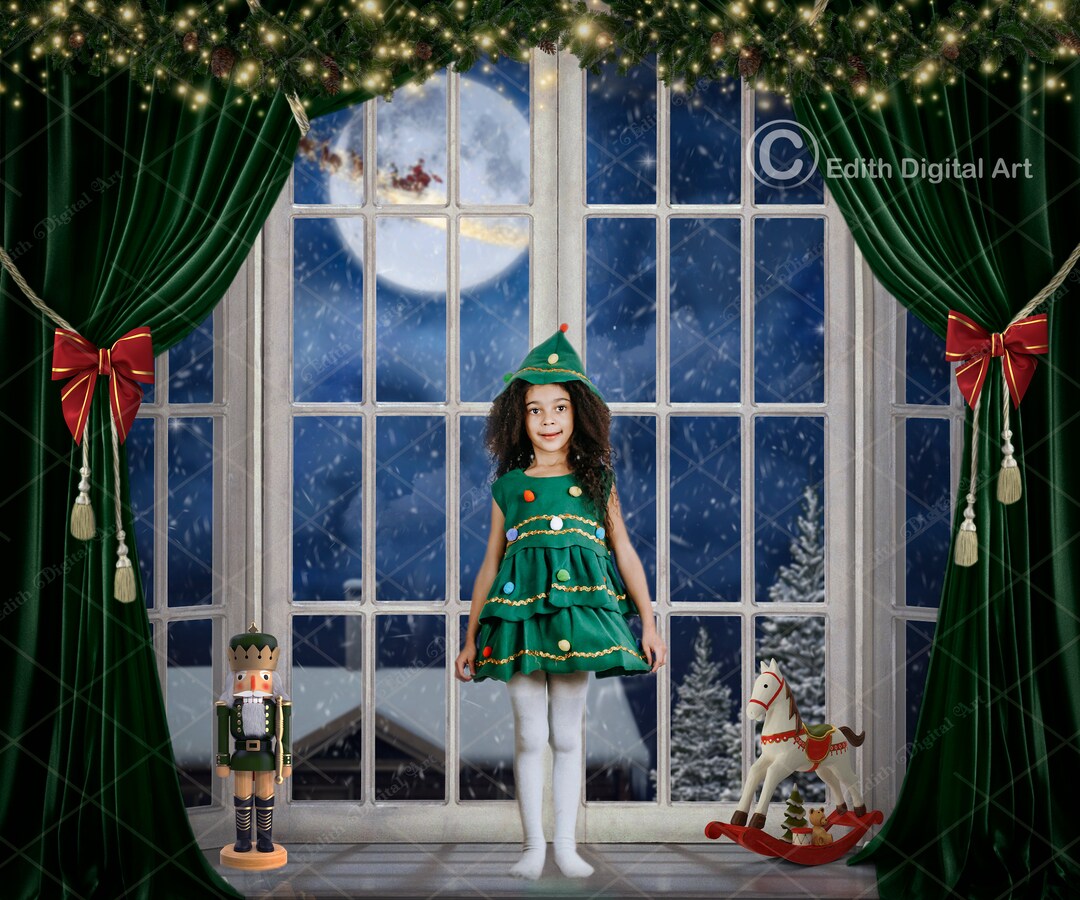 Christmas Digital Backdrop Background Holiday Christmas - Etsy