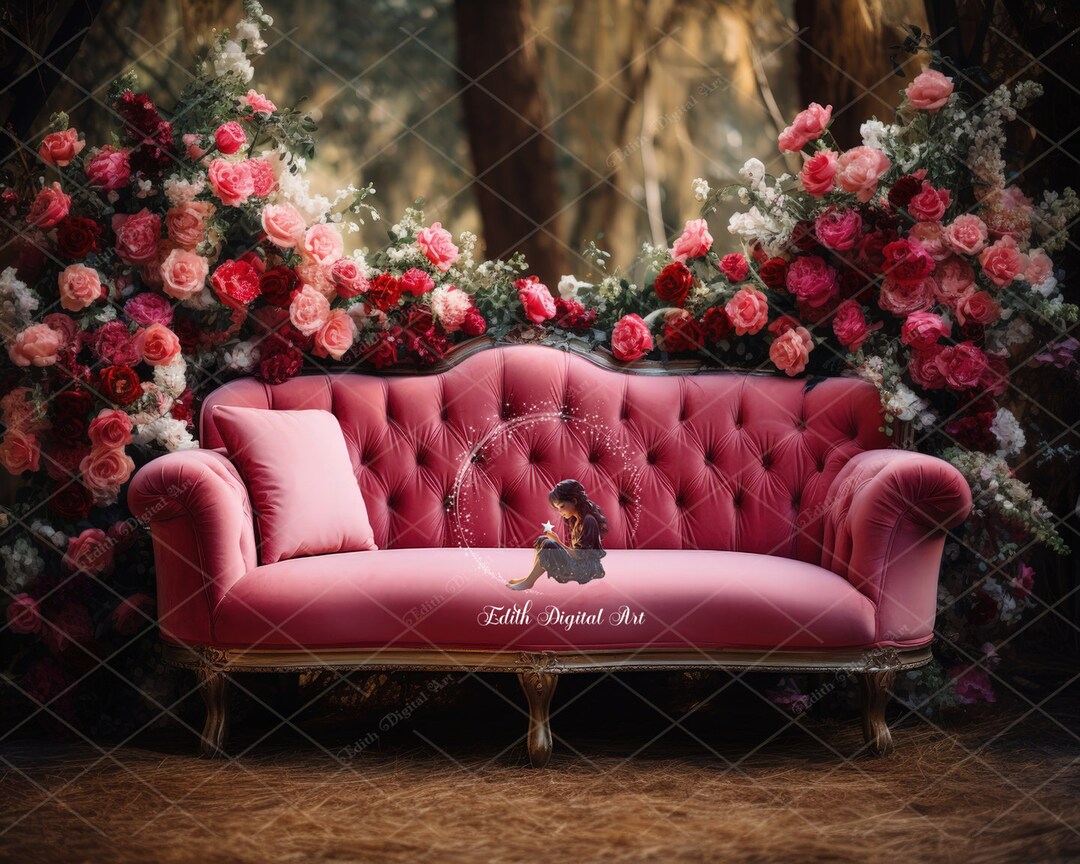 Floral Digital Backdrop Photography Spring Blossom Background With Pink ...
