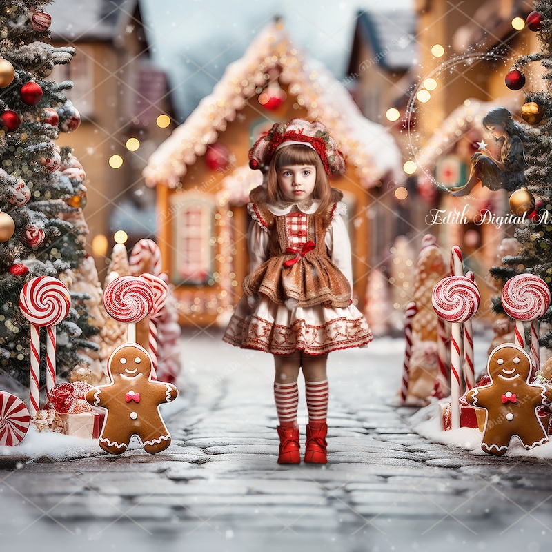 Gingerbread Backdrop - Etsy