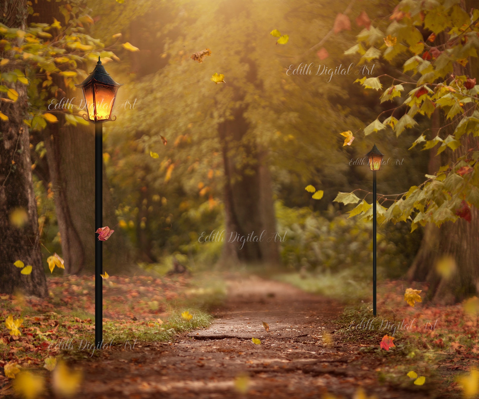 Fall Digital Backdrop Autumn Background Digital Photography - Etsy