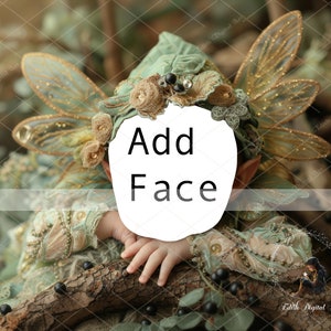 Face Insert Digital Backdrop for Newborn Photography Composite, Baby ...