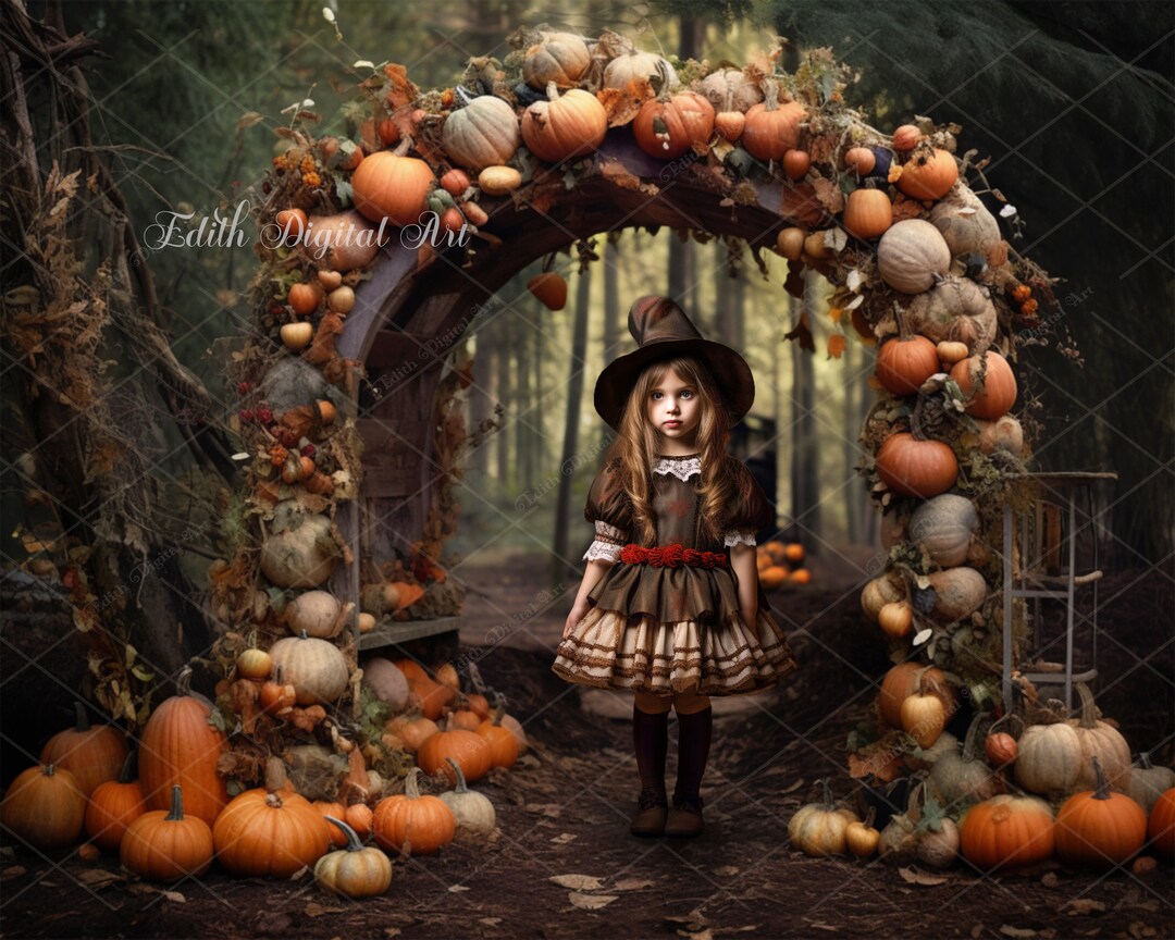 Fall Digital Backdrop, Fall Backdrop Photography Composite With Autumn ...