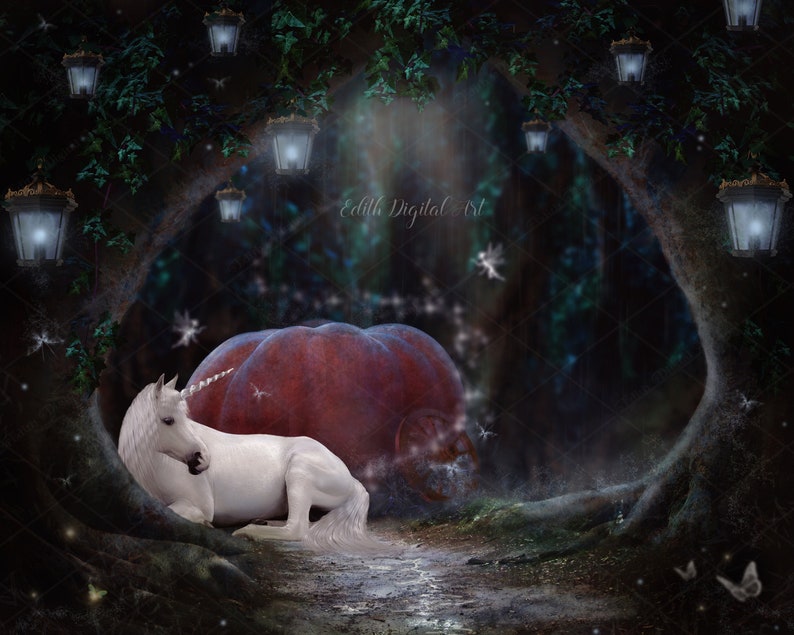Fairytale Digital Backdrop for Kids Enchanted Background for - Etsy