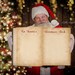 Santa Holding a Book Photography, Christmas Digital Backdrop, Santa ...