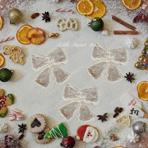 Christmas Digital Background, Baking Snow Angel on Flour Cookie Cutter ...
