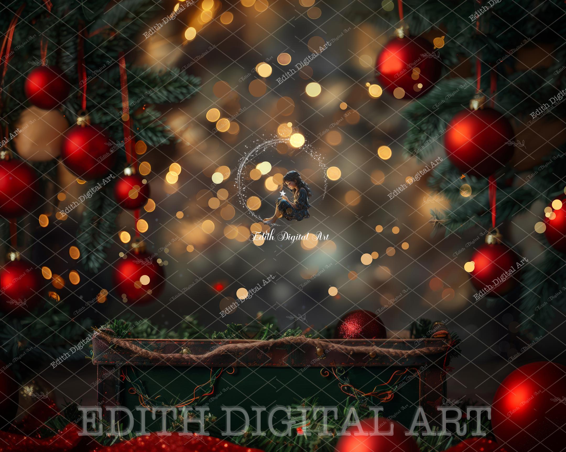 Christmas Digital Backdrop Photography, Toddler, Kids, Newborn, Pets ...