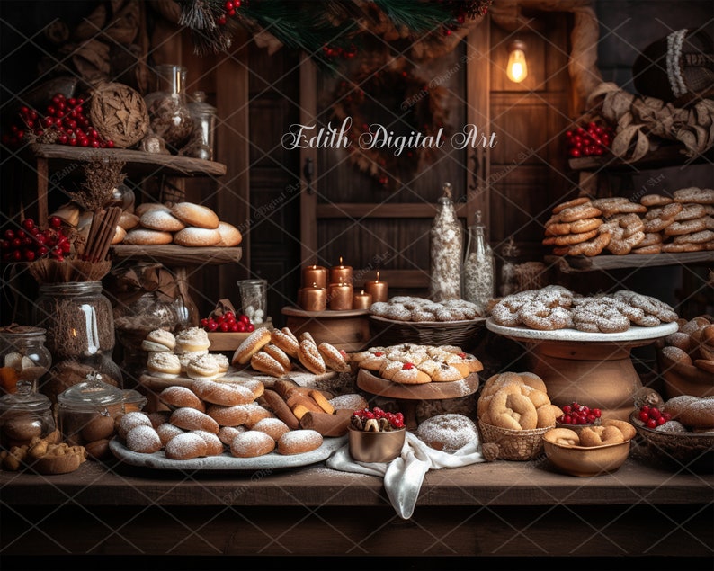 Christmas Digital Backdrop Photography, Christmas Background Composite ...