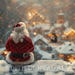 Santa Digital Backdrop, Christmas Background Composite, Snow Rooftop ...