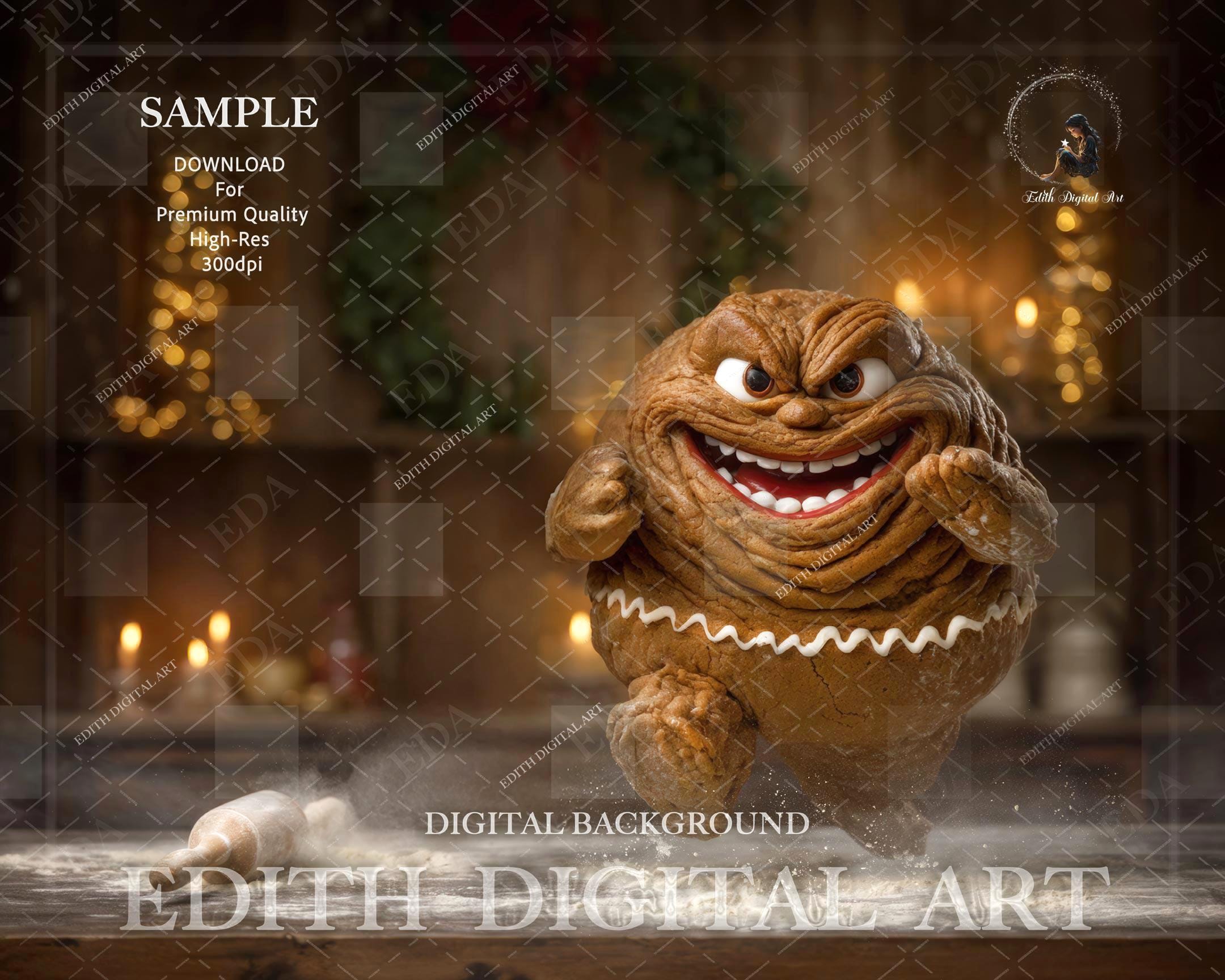 Funny Christmas Digital Backdrop for Kids Photography Composites ...