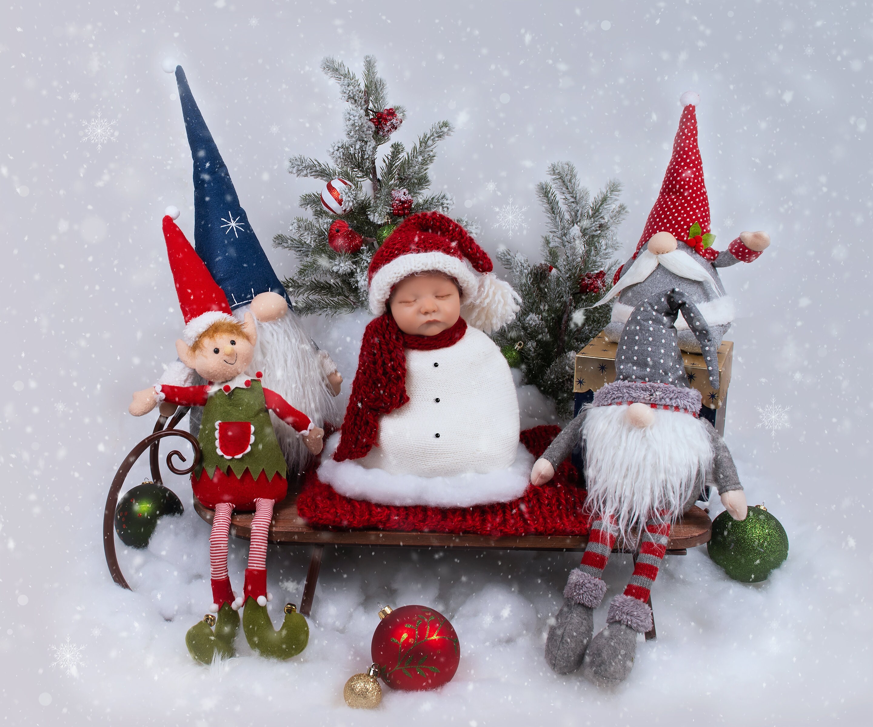 Christmas Digital Background for Newborn Baby Boy / Digital | Etsy