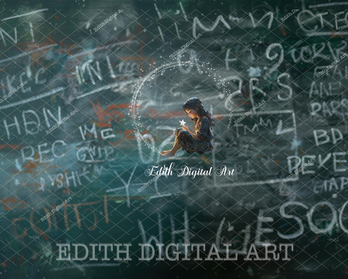 Back to School Digital Backdrop Photography, Chalkboard, Class Board ...
