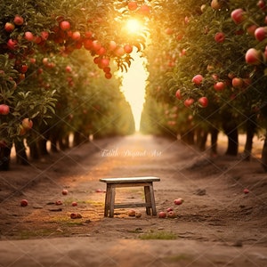 Autumn Digital Background Photography, Fall Backdrop Digital, Apple ...