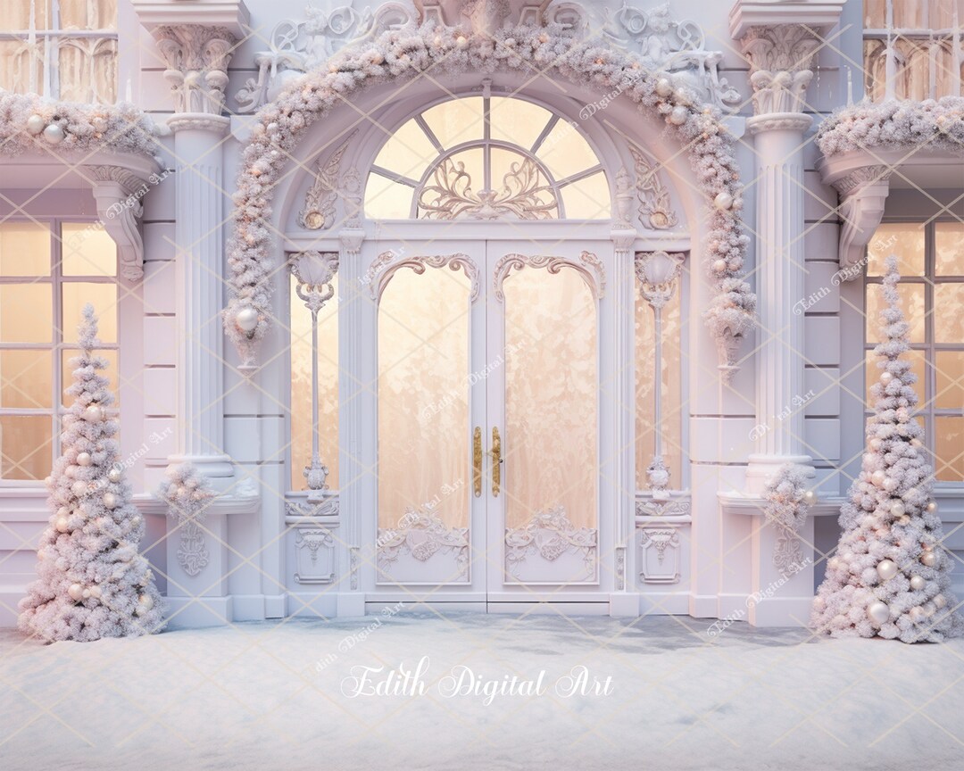 Dreamy Snowy Christmas Background Photography Composite for Kids ...