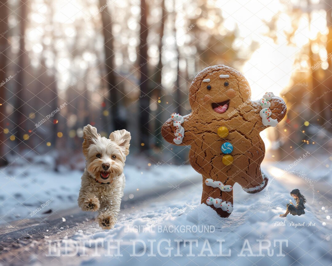 Fun Christmas Digital Backdrop Photography for Kids and Pets, Running ...