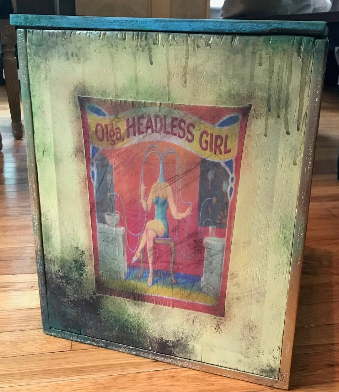 Creepy Carnival Box, Vintage Carnival Box, Hand-crafted, Collector ...