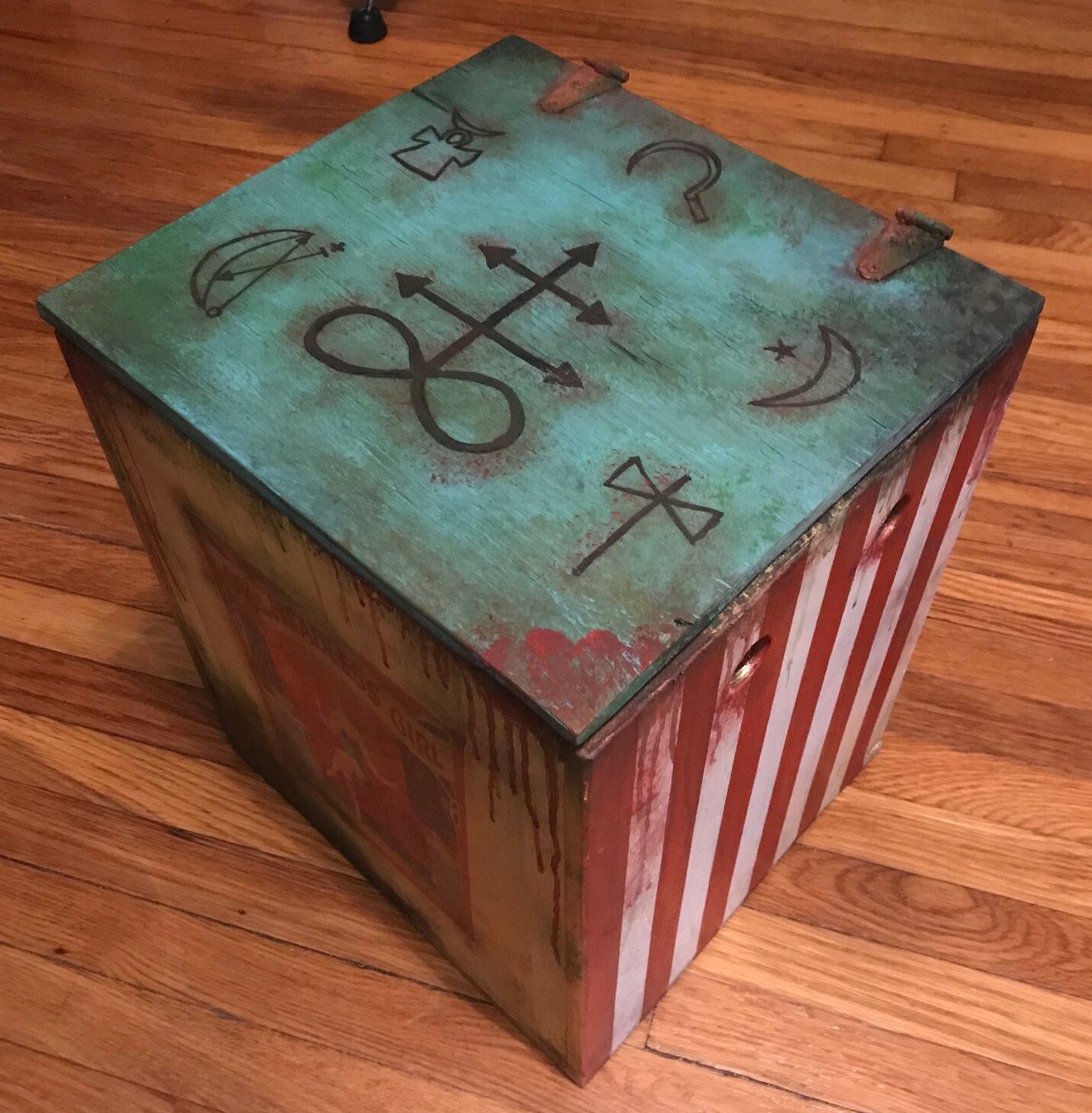 Creepy Carnival Box, Vintage Carnival Box, Hand-crafted, Collector ...