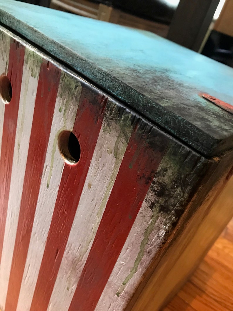 Creepy Carnival Box, Vintage Carnival Box, Hand-crafted, Collector ...